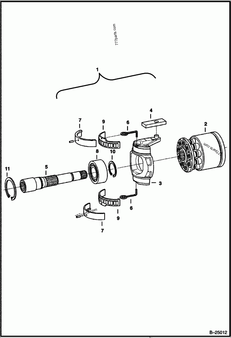 7008106 GROUP ROTATING RH - Bobcat spare part | 777parts.com