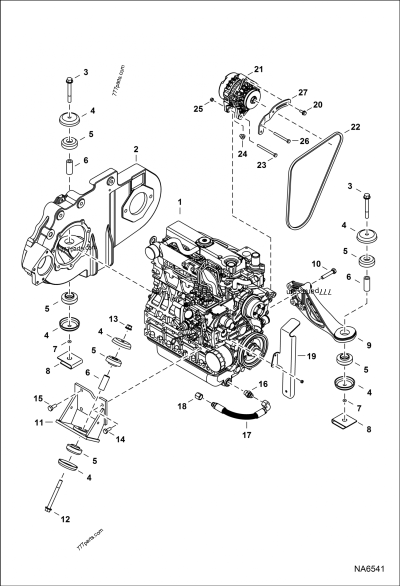 7000489 DAMPER - Bobcat spare part | 777parts.com