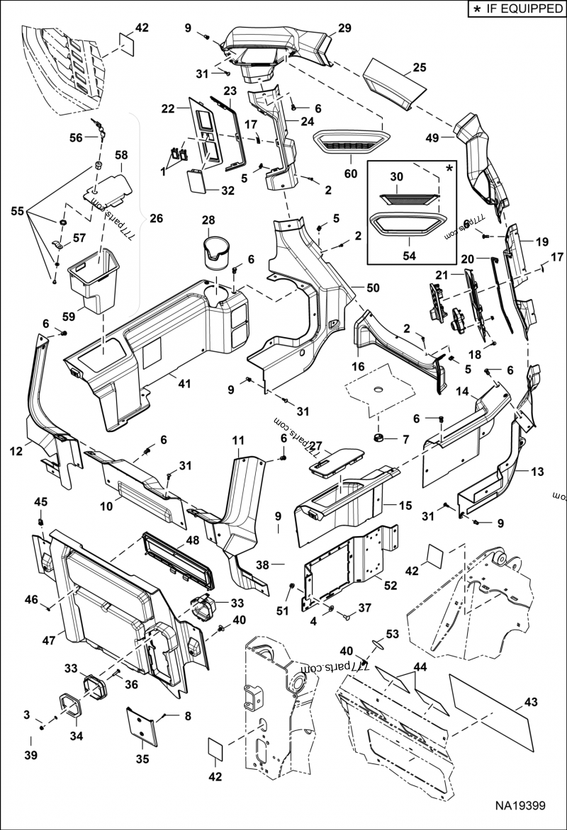 TRIM COLUMN - Bobcat spare part | 777parts.com