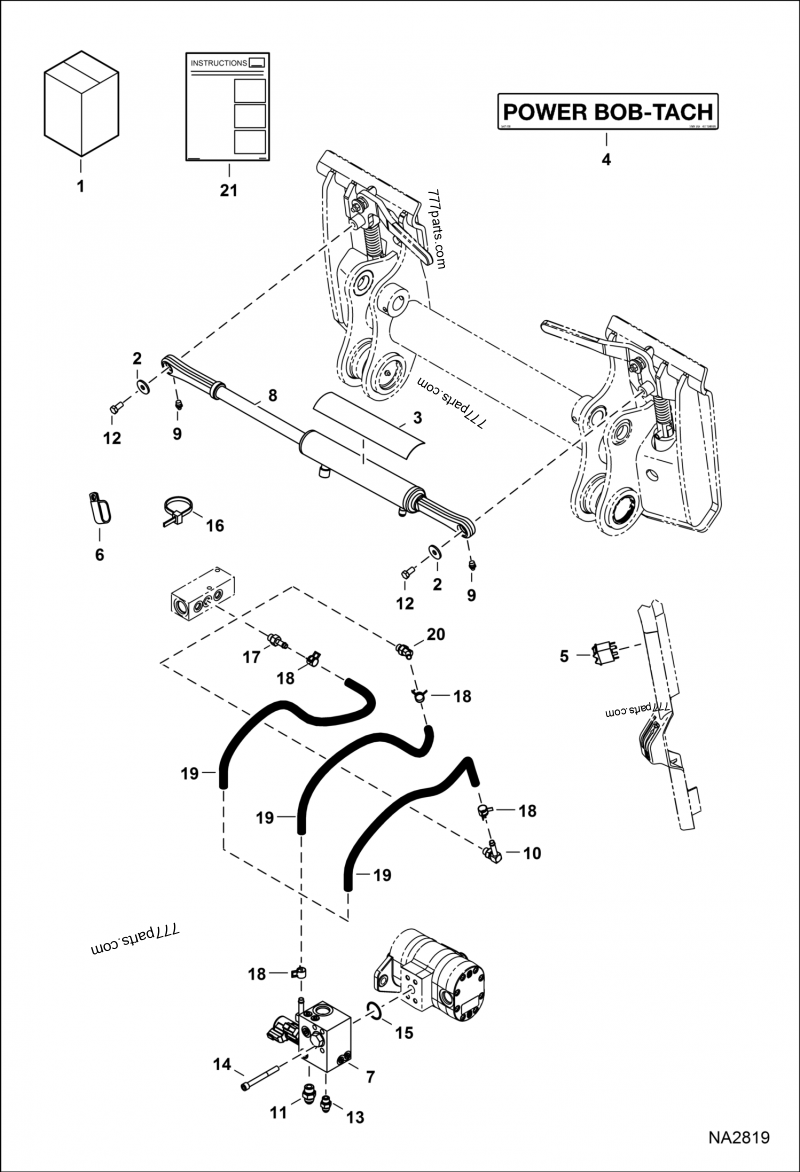 VALVE, POWER BOBTACH - Bobcat spare part | 777parts.com