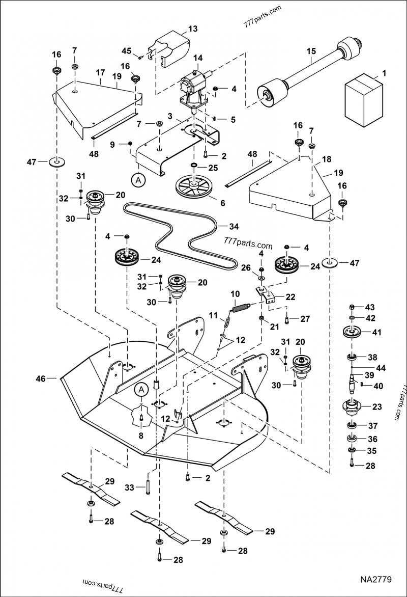 7017954 NUT - Bobcat spare part | 777parts.com