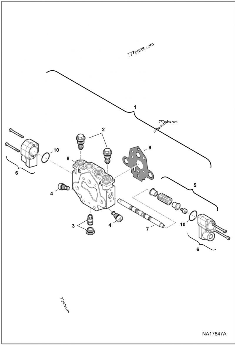 7406079 KIT SPOOL CONTROL - Bobcat spare part | 777parts.com
