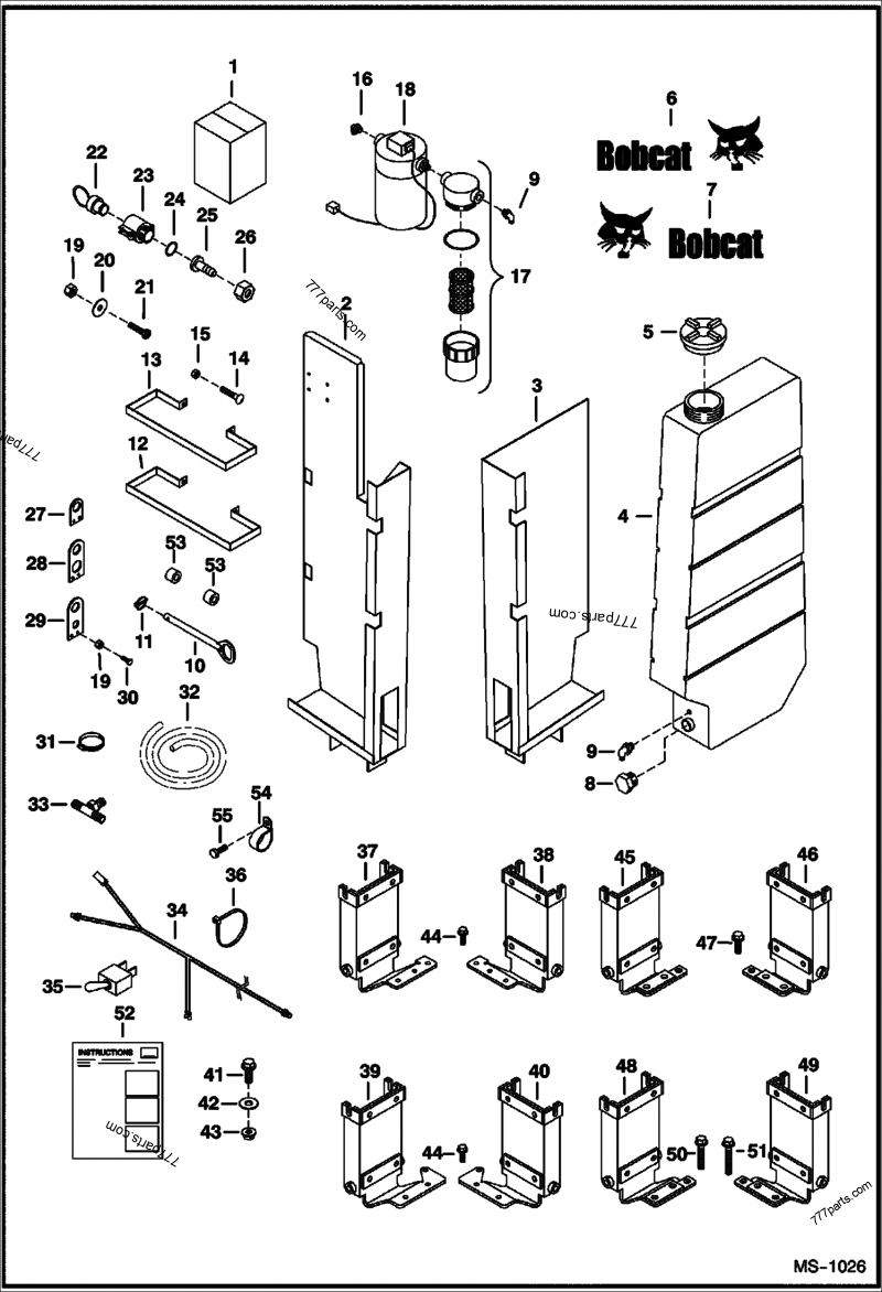 6813816 KIT, WATER - Bobcat spare part | 777parts.com