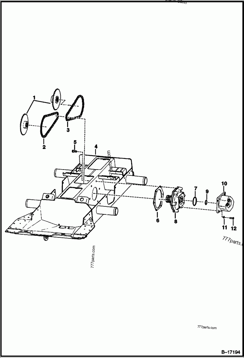 6689651 CHAIN DRIVE - Bobcat spare part | 777parts.com