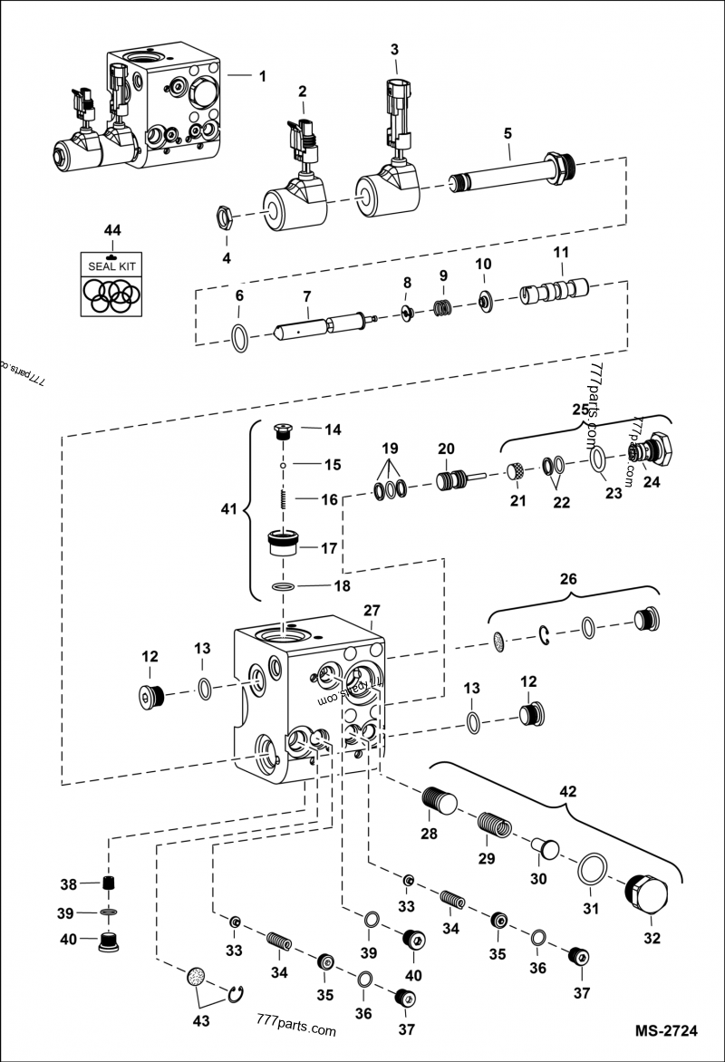 7161786 VALVE, POWER BOB-TACH - Bobcat spare part | 777parts.com
