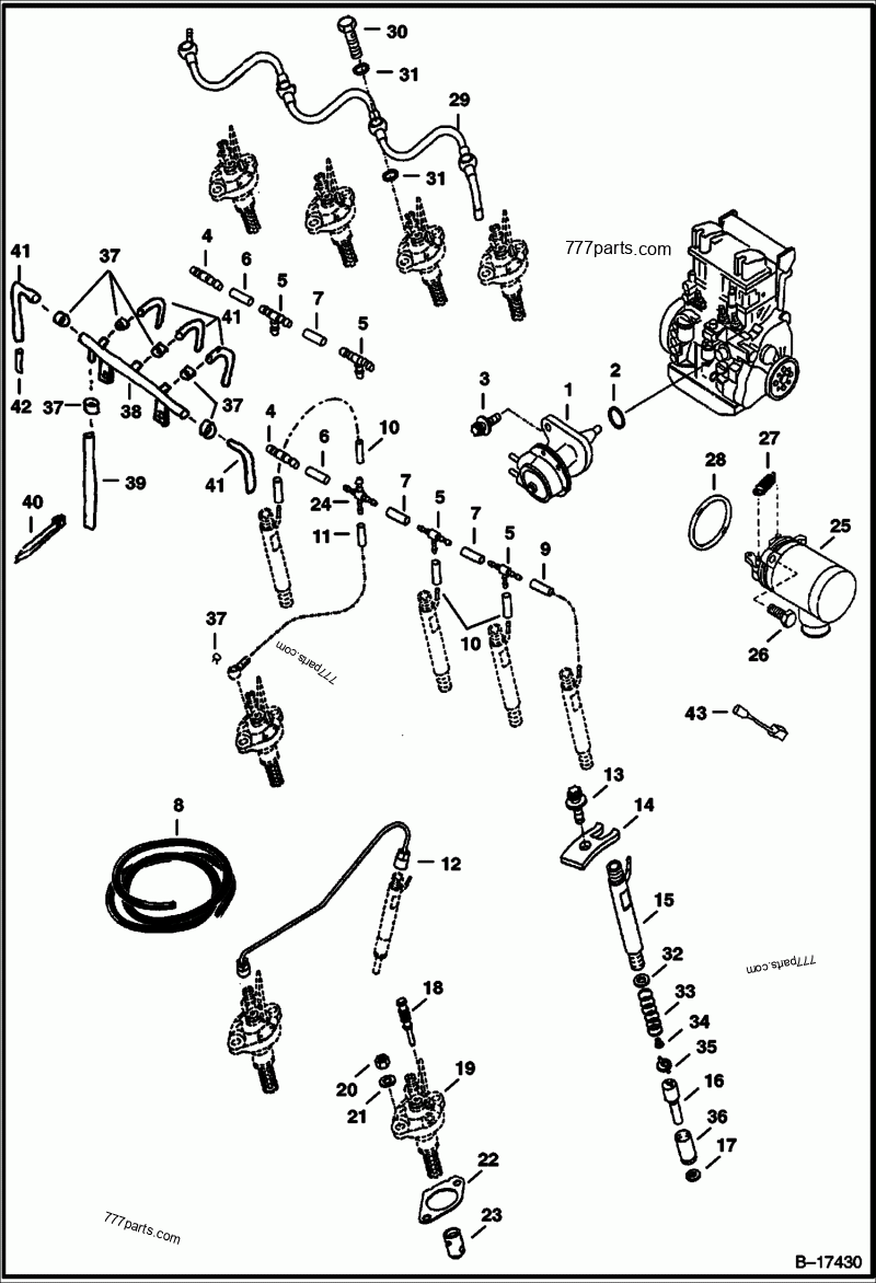 6666763 FUEL LINE - Bobcat spare part | 777parts.com
