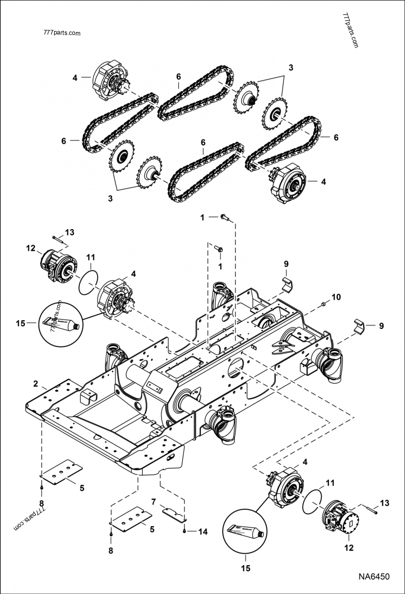 7106862 CHAIN, DRIVE - Bobcat spare part | 777parts.com