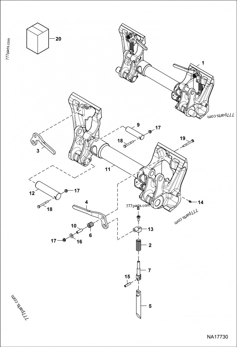 7399872 KIT BOBTACH REPAIR RIGHT - Bobcat spare part | 777parts.com