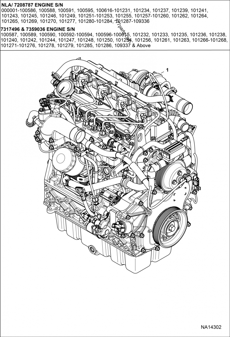 7359036 ENGINE D24 61 HP EPA T4 - Bobcat spare part | 777parts.com
