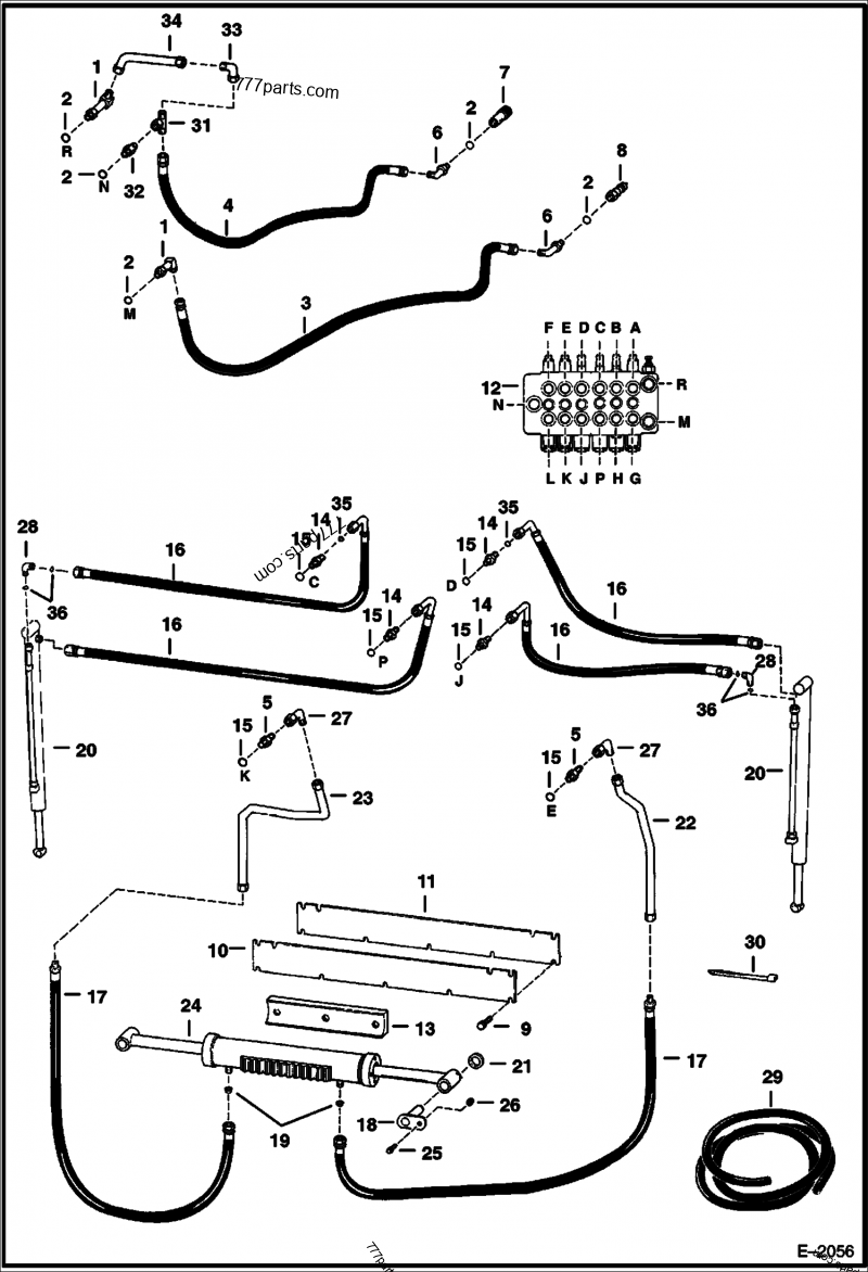11KN00006B ELBOW - Bobcat spare part | 777parts.com