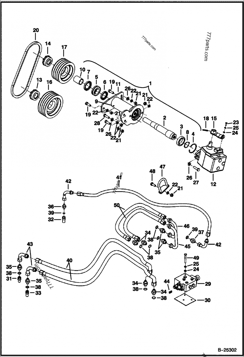 6687590 MOTOR ASSEMBLY - Bobcat spare part | 777parts.com