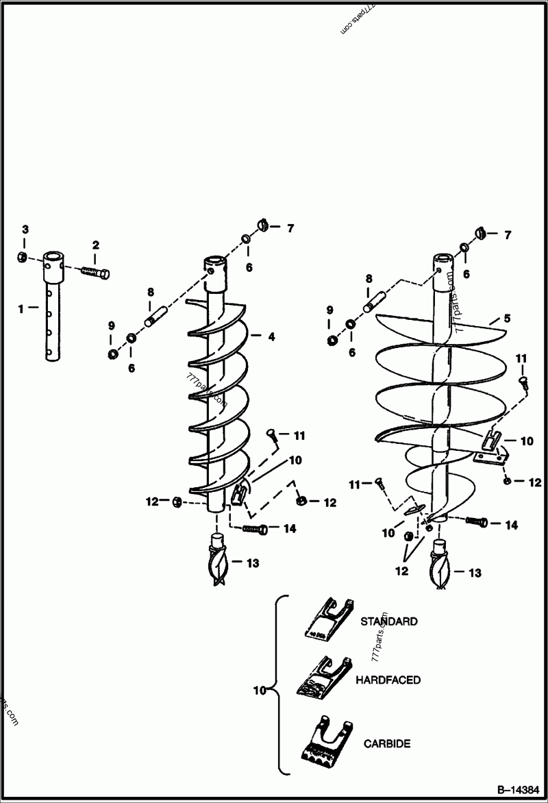 6674952 POINT, AUGER PILOT - Bobcat spare part | 777parts.com
