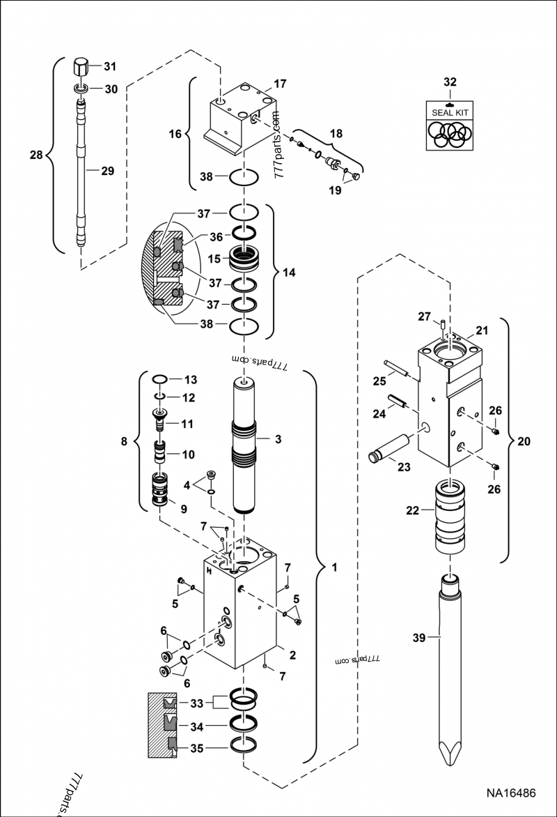 7358871 PLUG CAVITY - Bobcat spare part | 777parts.com