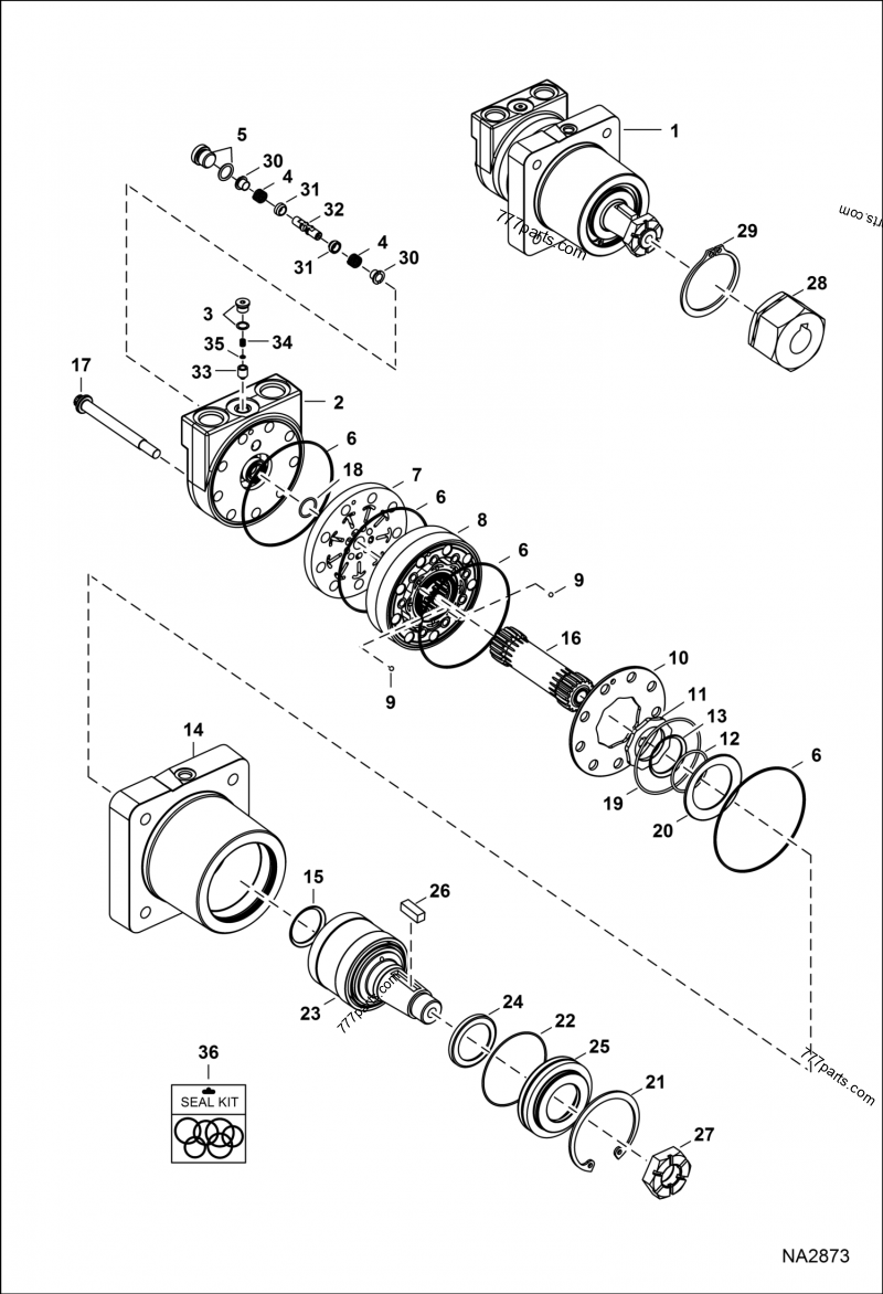 7277821 SEAL, SHAFT - Bobcat spare part | 777parts.com