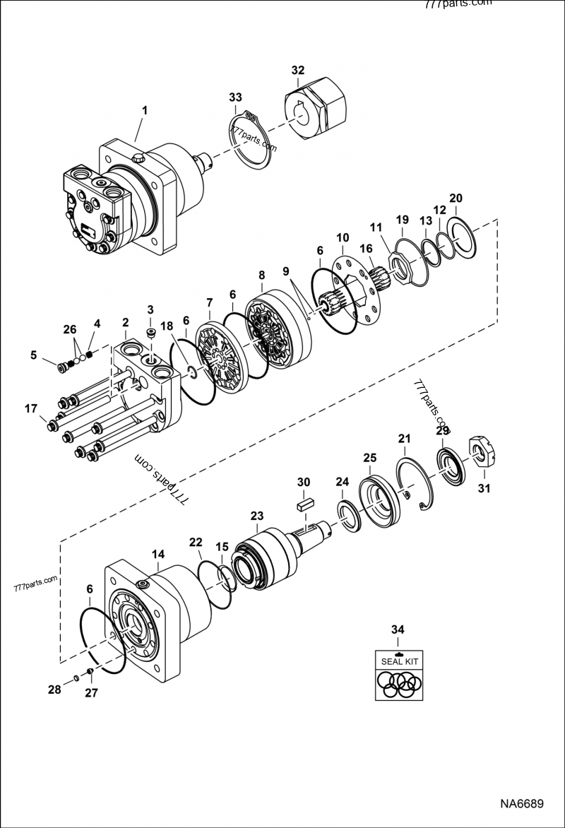 6691341 KIT SEAL - Bobcat spare part | 777parts.com