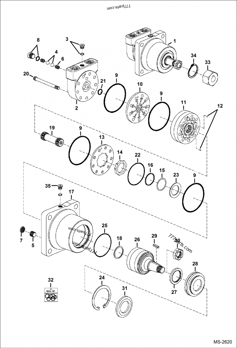6691341 KIT SEAL - Bobcat spare part | 777parts.com