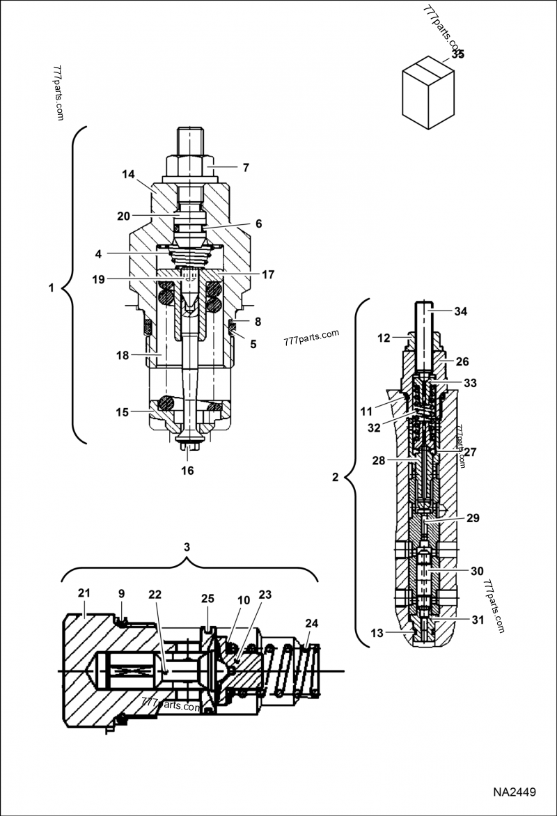 SPINDLE, VALVE - Bobcat spare part | 777parts.com