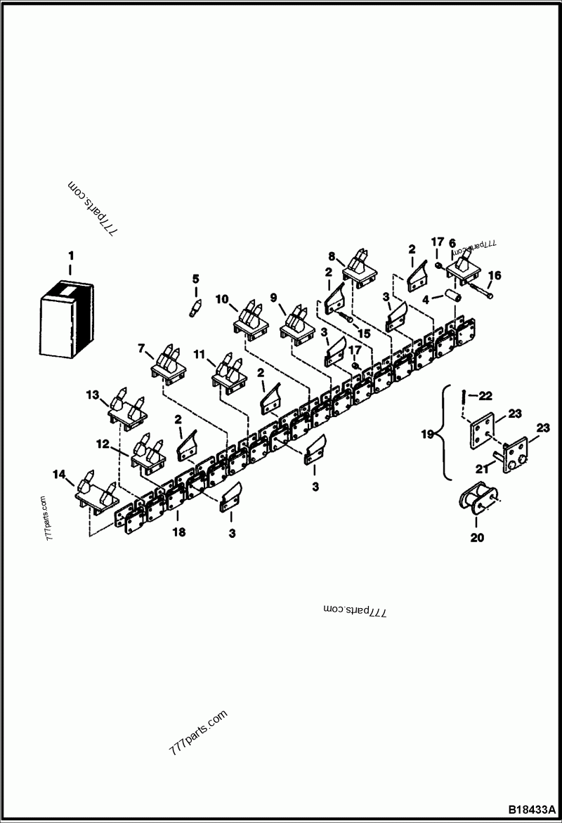 6675594 CHAIN, DRIVE - Bobcat spare part | 777parts.com