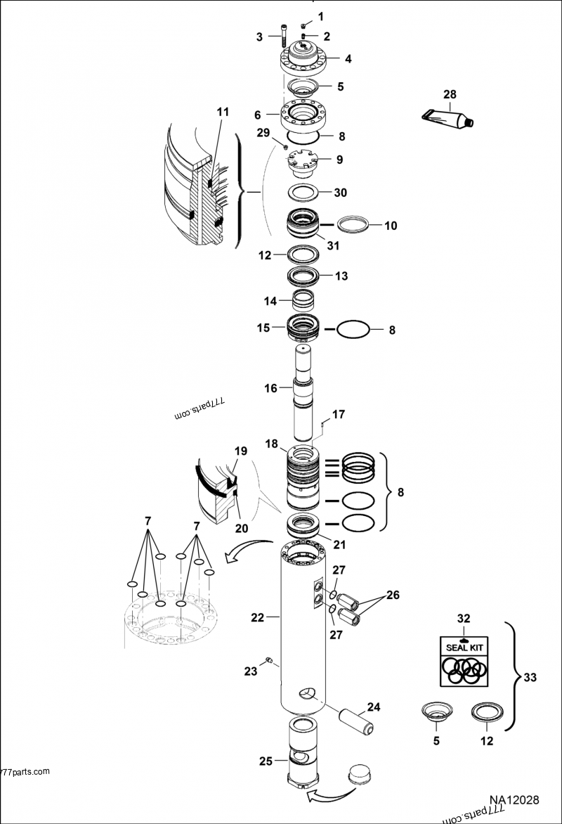 86624467 BUSHING BREAKER - Bobcat spare part | 777parts.com