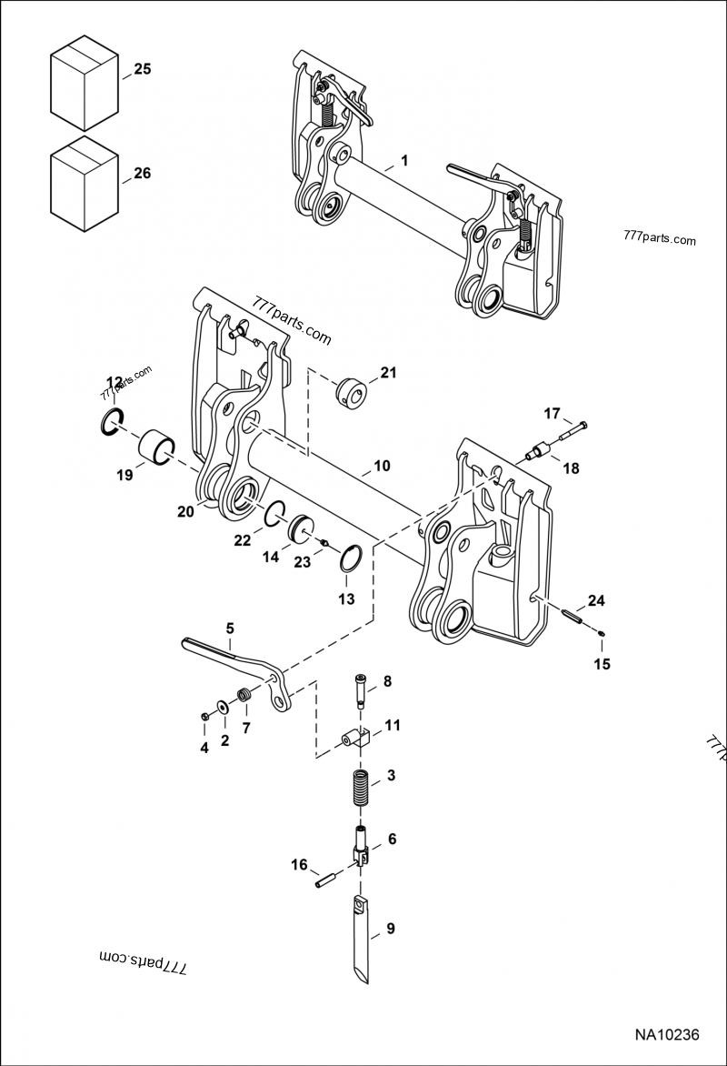 7338883 PIVOT BOB-TACH - Bobcat spare part | 777parts.com