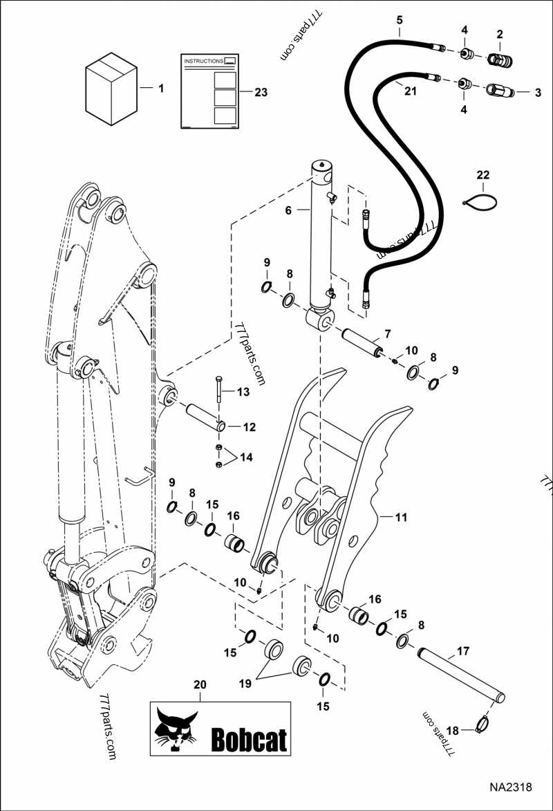 7171392 KIT, CLAMP - Bobcat spare part | 777parts.com