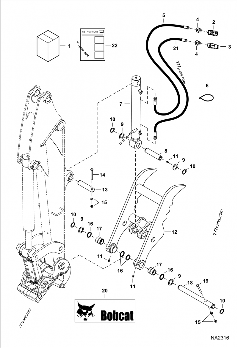 7171388 KIT, CLAMP - Bobcat spare part | 777parts.com