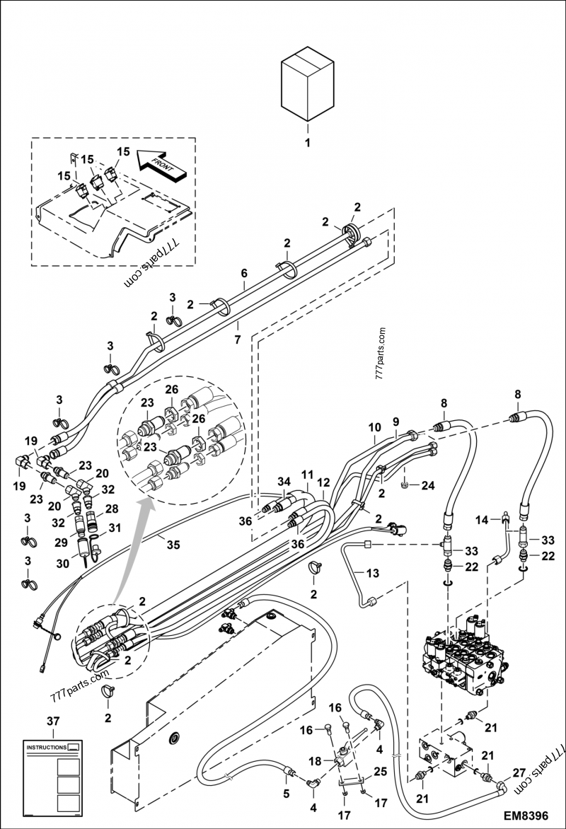 6675026 CAP, CONNECTOR - Bobcat spare part | 777parts.com
