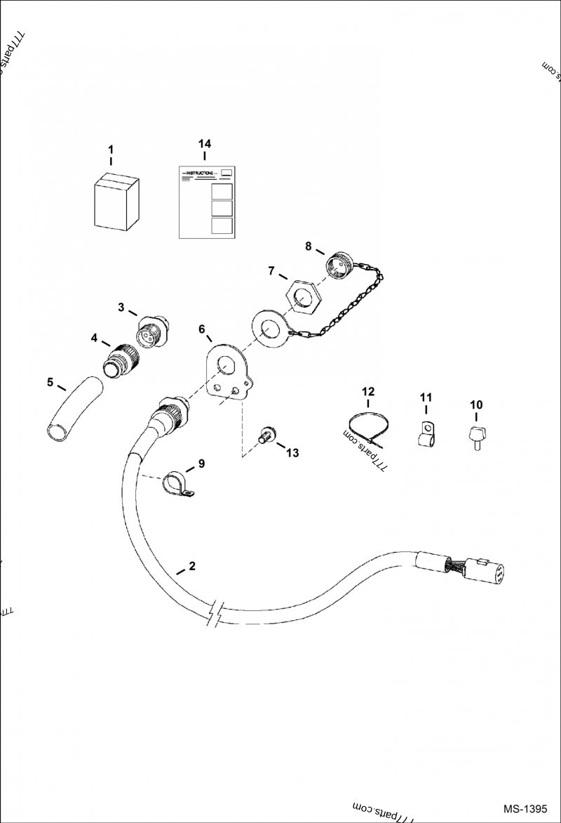 6675026 CAP, CONNECTOR - Bobcat spare part | 777parts.com