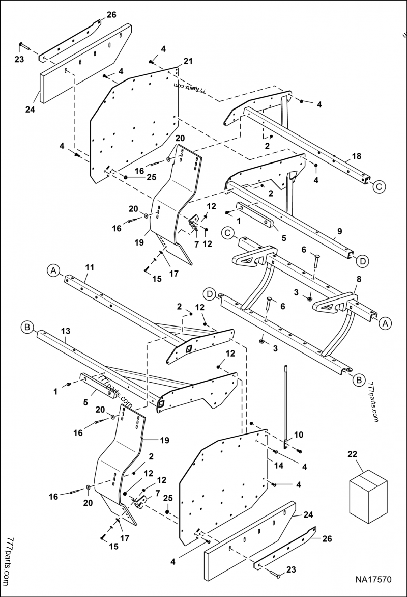 7396919 KIT SKID POLY - Bobcat spare part | 777parts.com