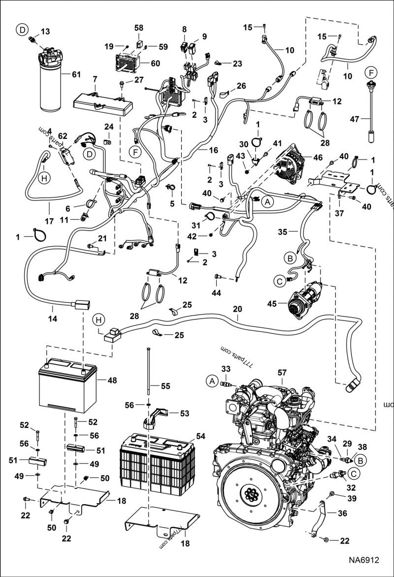 6693921 SENSOR, RPM - Bobcat spare part | 777parts.com