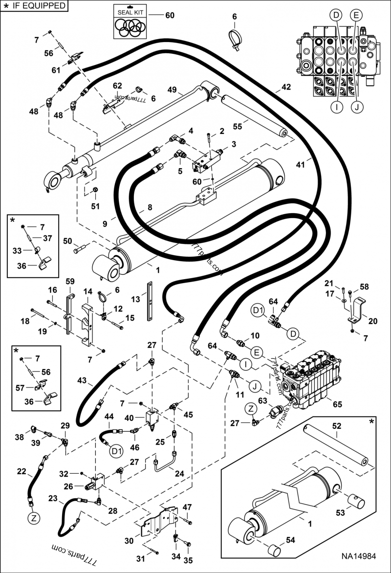 FITTING HYDRAULIC - Bobcat spare part | 777parts.com