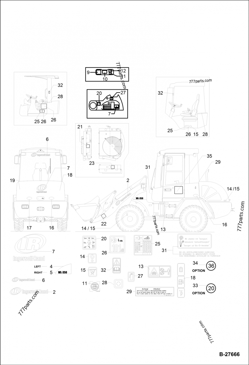 5358609111 STICKER - Bobcat spare part | 777parts.com
