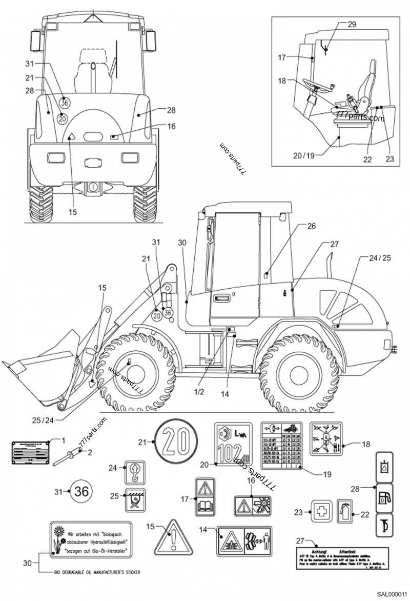 5358609111 STICKER - Bobcat spare part | 777parts.com