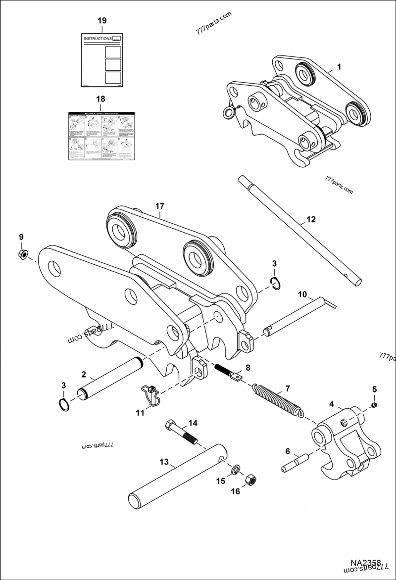 7171904 COUPLER ASSY - Bobcat spare part | 777parts.com