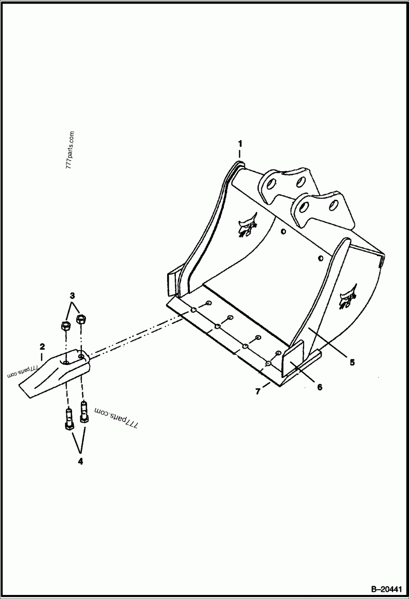 6715495 BUCKET - Bobcat spare part | 777parts.com
