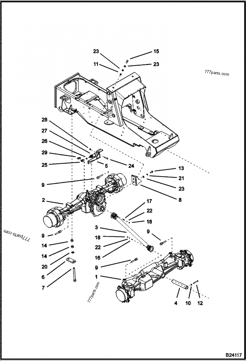6962520 CYLINDER, STRG - Bobcat spare part | 777parts.com