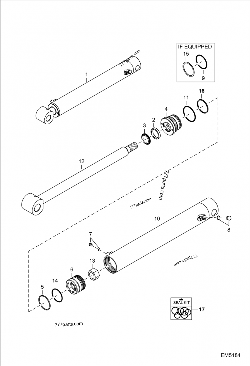 6800686 HEAD CYLINDER TILT - Bobcat spare part | 777parts.com