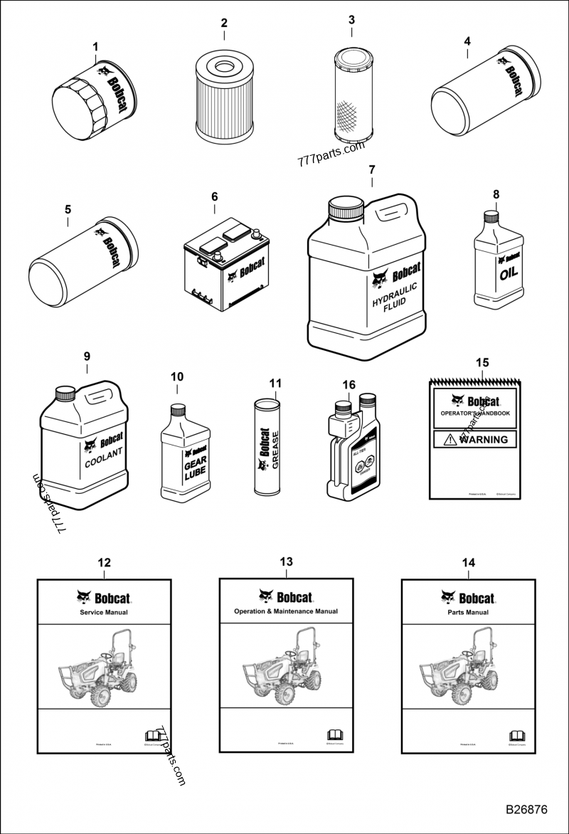 6988099 FLUID, TRANS/DIFFERENTIAL 2.5 GAL - Bobcat spare part ...