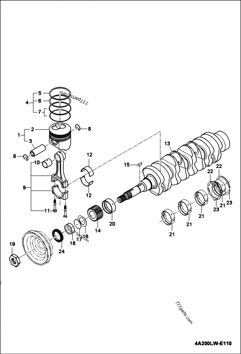 PISTON, ENG - Bobcat spare part | 777parts.com