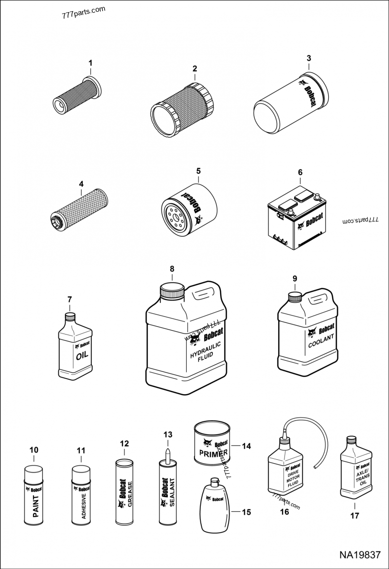 7288629 BATTERY - Bobcat spare part | 777parts.com