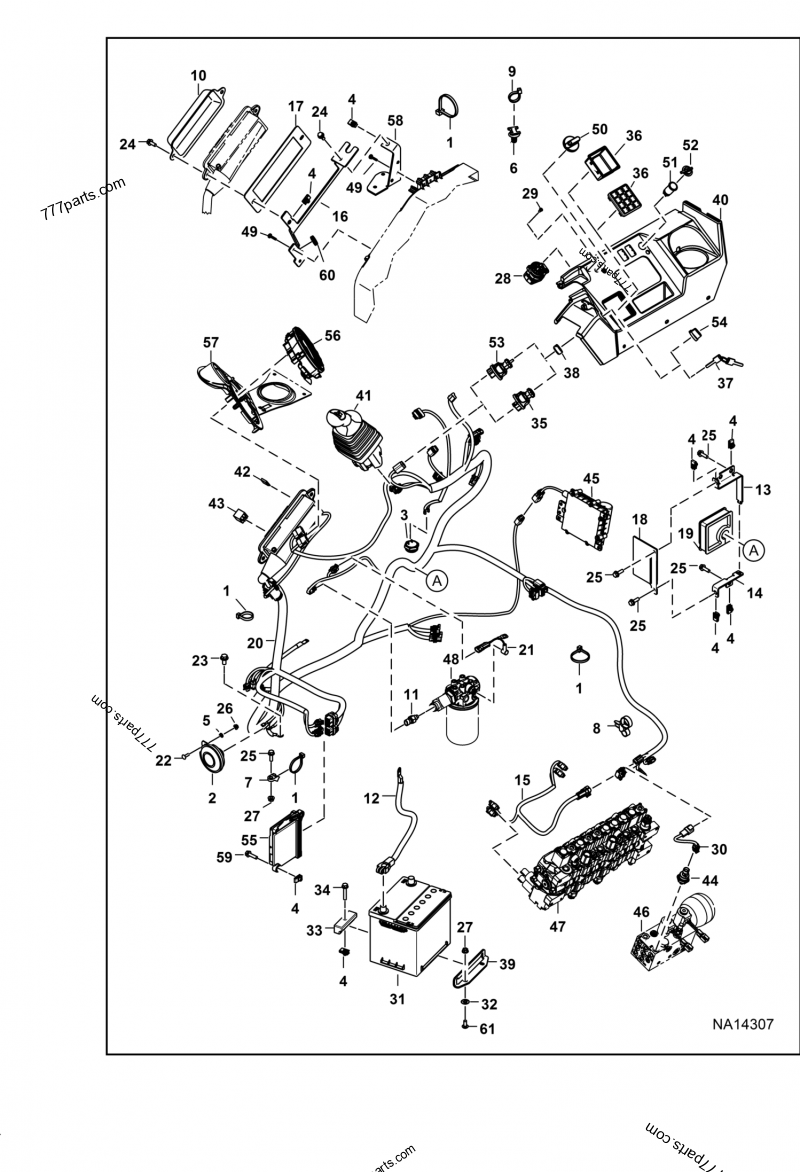 7307186 ACTUATOR THROTTLE - Bobcat spare part | 777parts.com