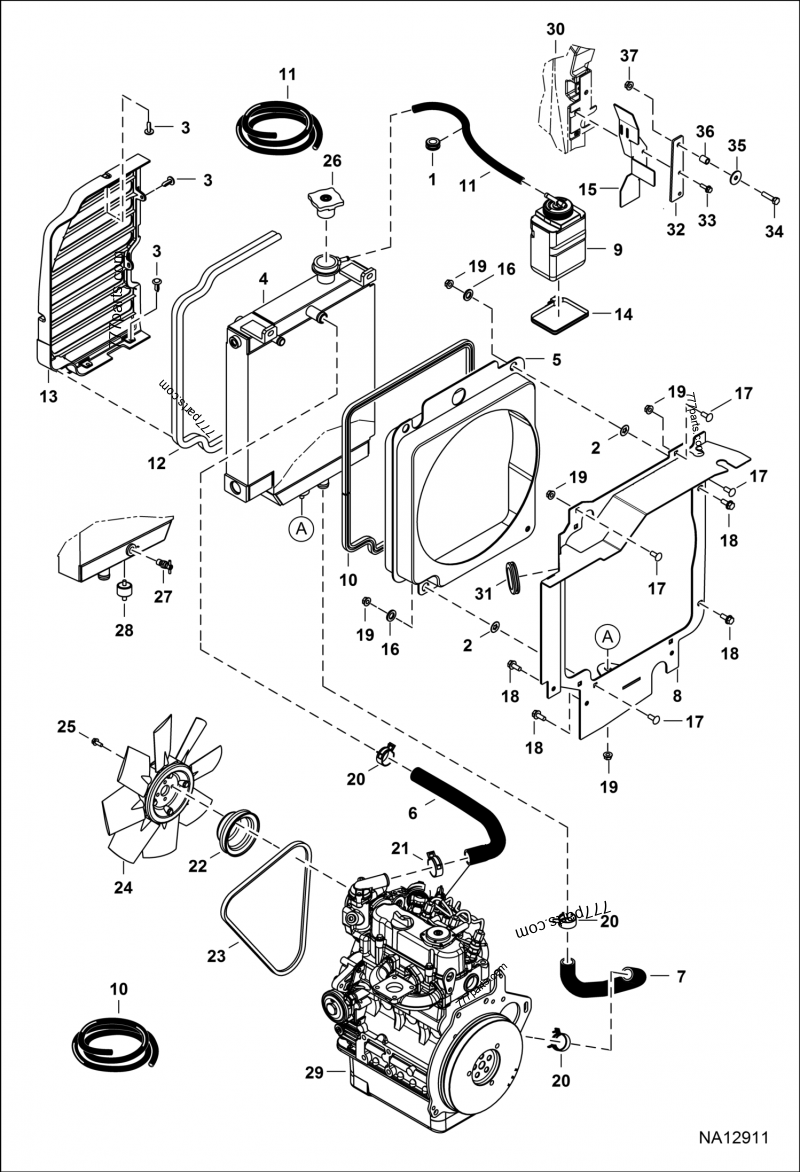7227648 BELT FAN - Bobcat spare part | 777parts.com