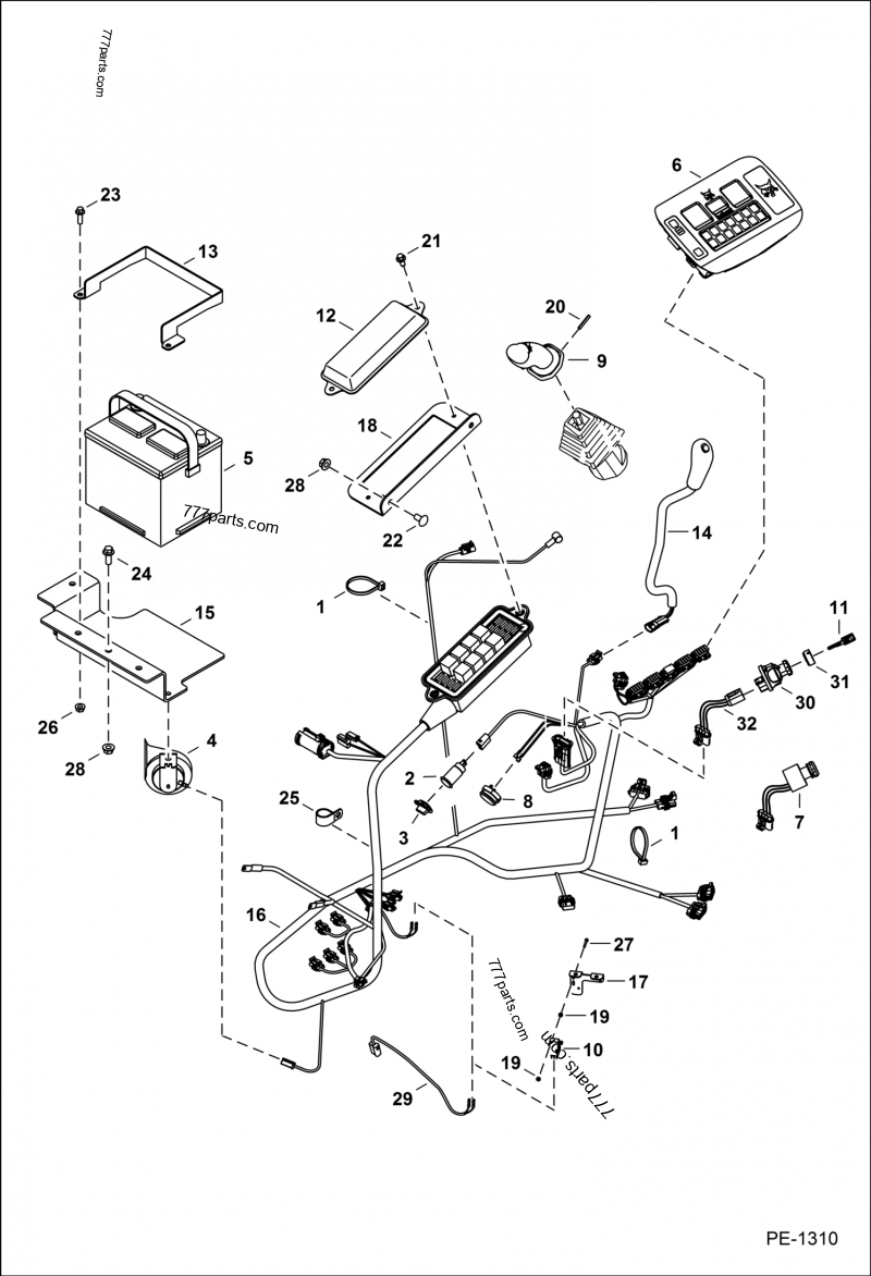 6691431 CONTROLLER, KEYLESS PANEL - Bobcat spare part | 777parts.com