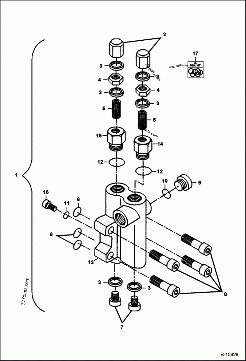 7330620 VALVE CONTROL - Bobcat spare part | 777parts.com