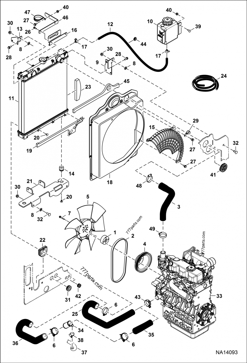 7008808 EXCHANGER HEAT - Bobcat spare part | 777parts.com