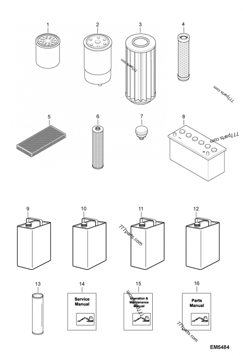 5501661034 FILTER ELEMENT - Bobcat spare part | 777parts.com