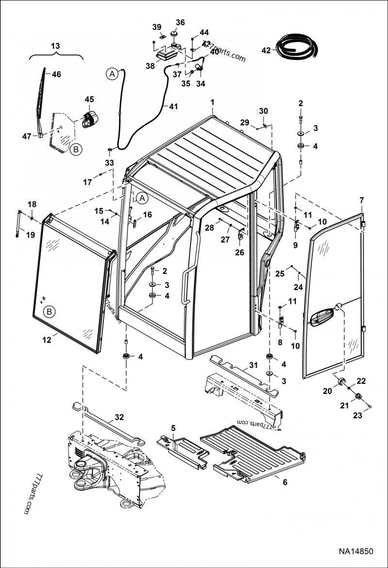 7313839 CAP PLASTIC - Bobcat spare part | 777parts.com