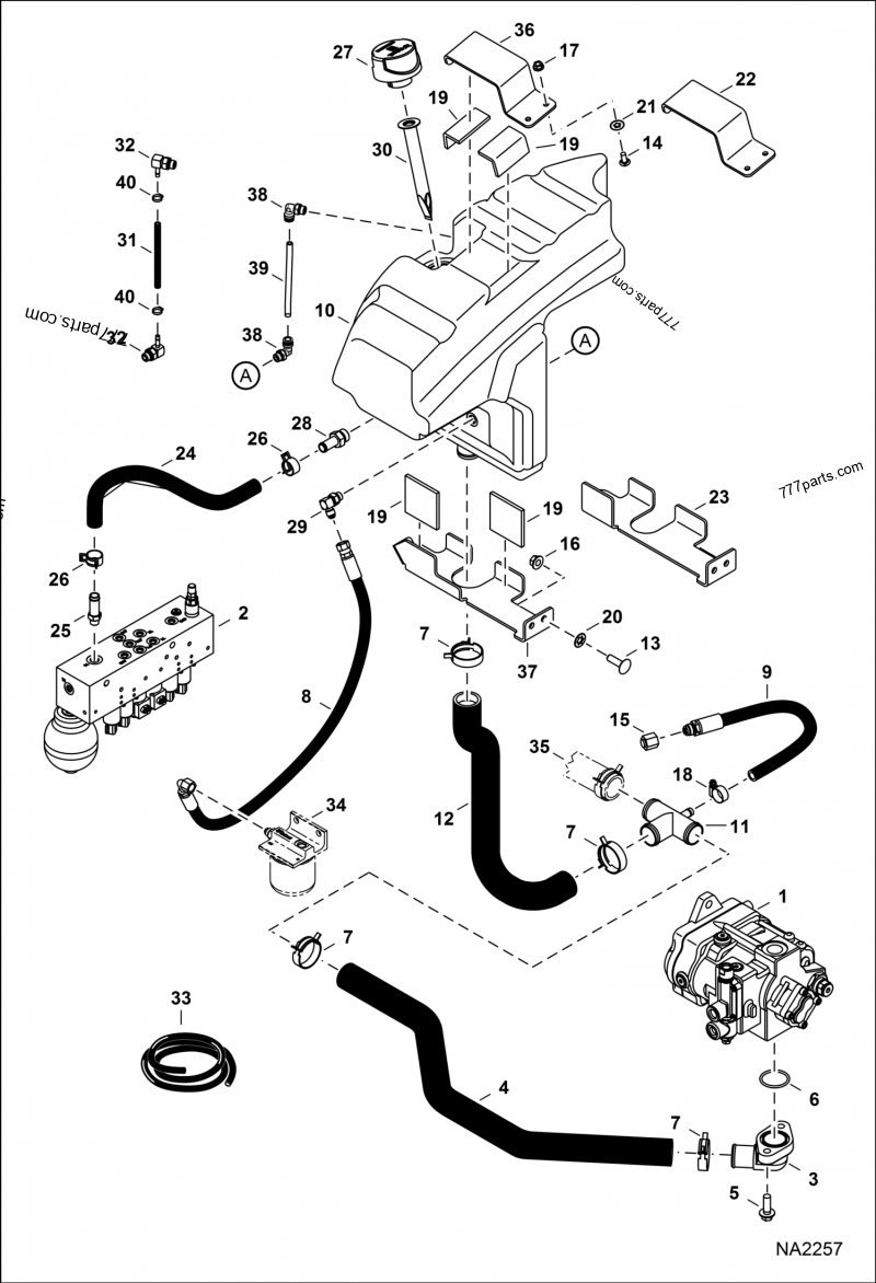 7171550 HOSE HYDRAULIC FORMED - Bobcat spare part | 777parts.com
