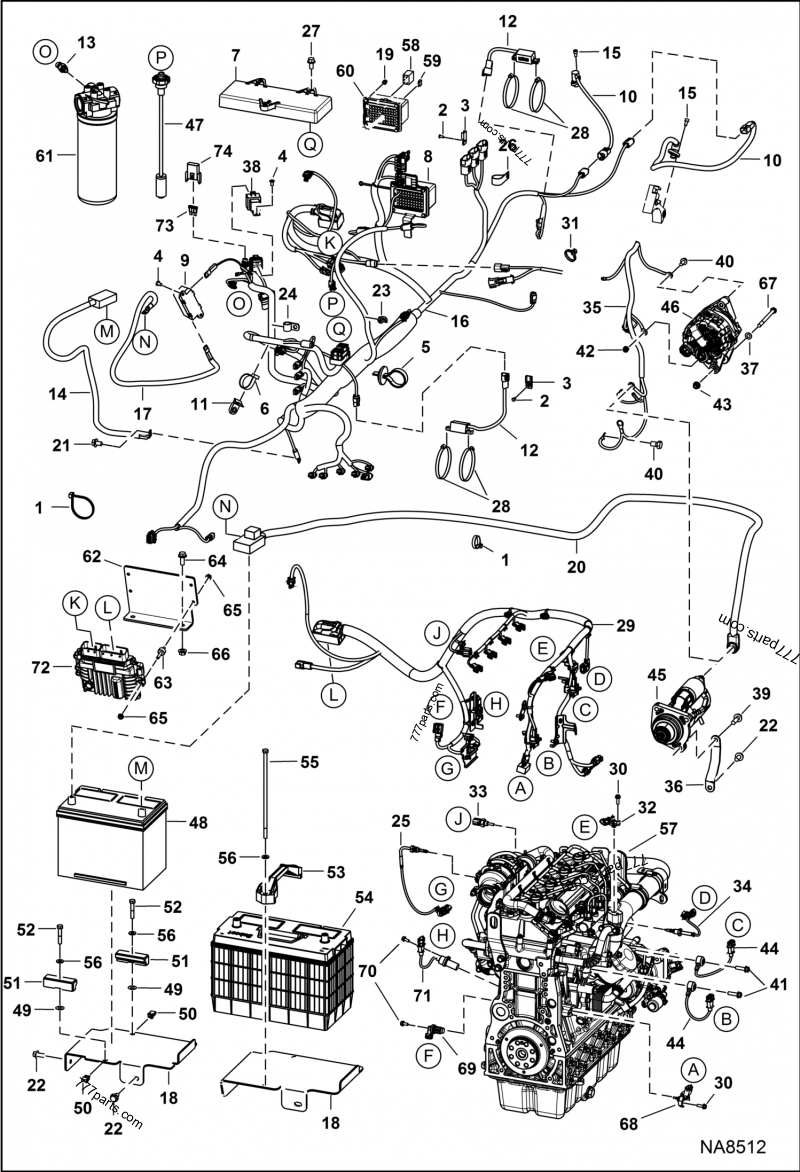 7030438 SENSOR, KNOCK - Bobcat spare part | 777parts.com