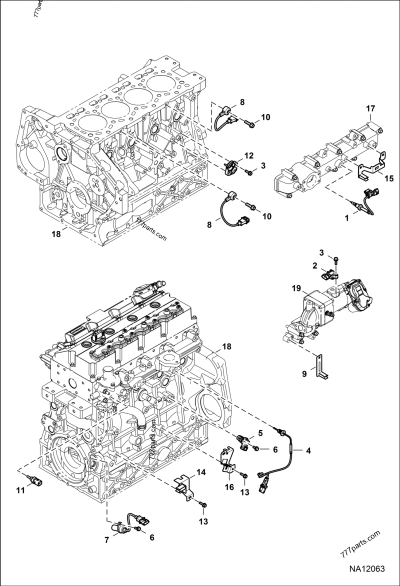 7030437 SENSOR, POSITION CAMSHAFT - Bobcat spare part | 777parts.com